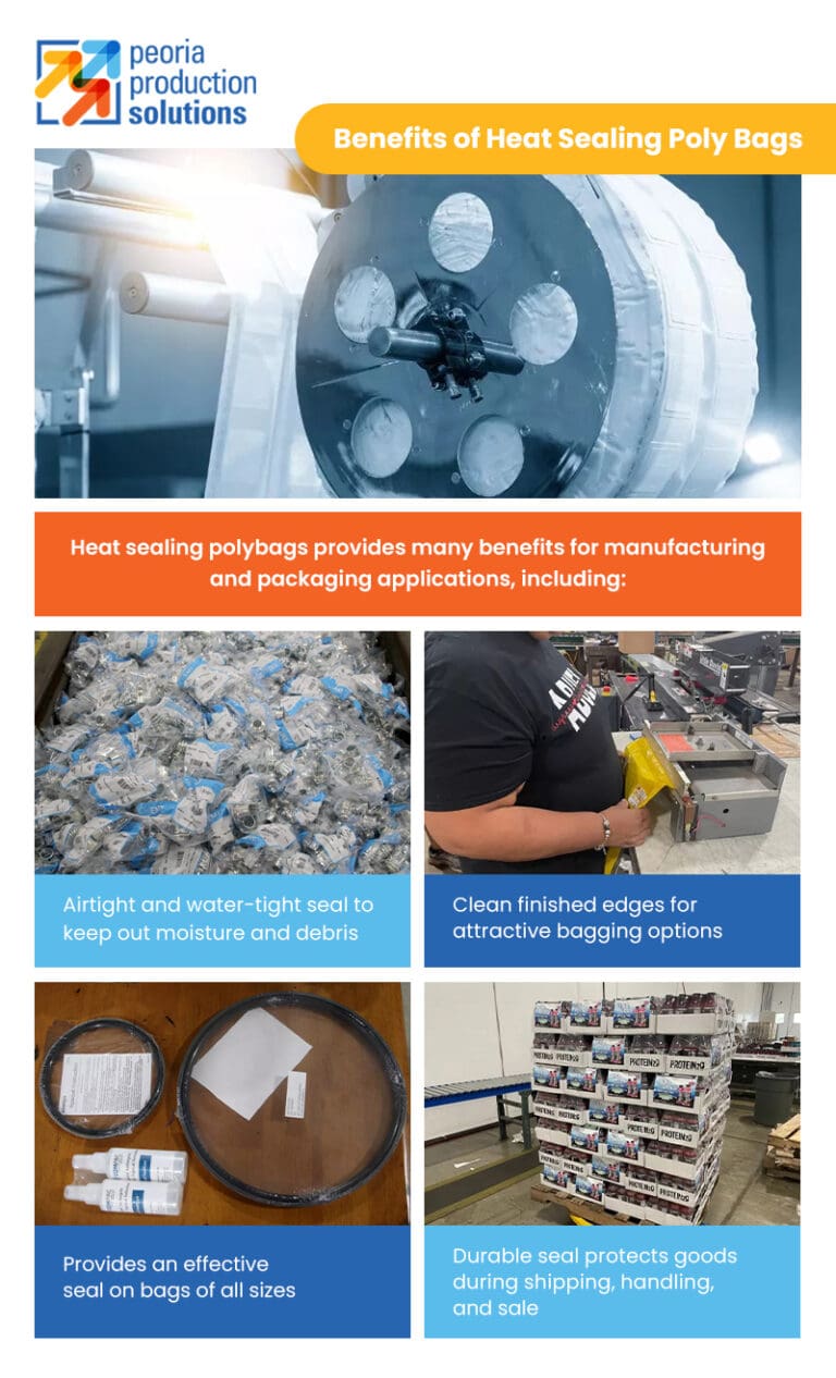 Benefits of Heat Sealing Poly Bags - Peoria Production Solutions